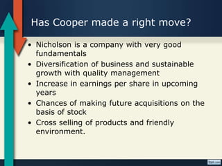 cooper industry case study | PPT