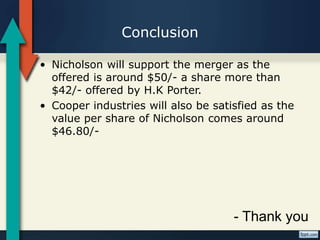 cooper industry case study | PPT