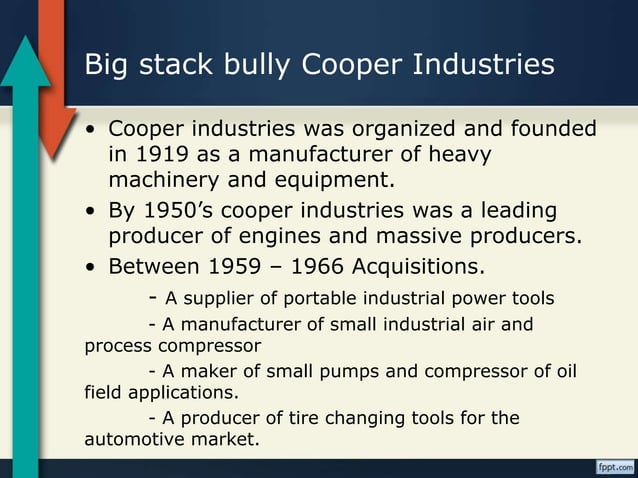 cooper industry case study | PPT