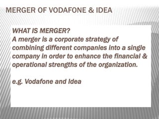 Merger between vodafone and idea | PDF