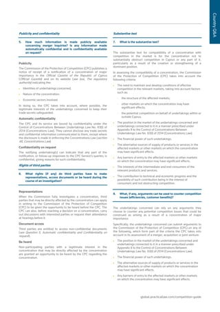 Merger Control in Cyprus: Overview | PDF