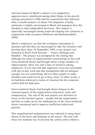 Merger, Culture, and HRM The Marel and Stork CaseIngiRunarEdvar.docx