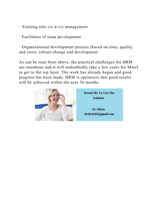 Merger, Culture, and HRM The Marel and Stork CaseIngiRunarEdvar.docx