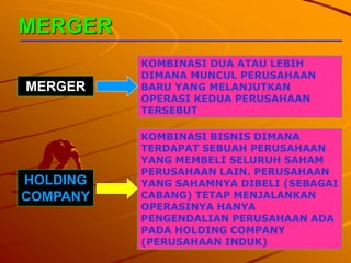 Merger dan reorganisasi | PDF