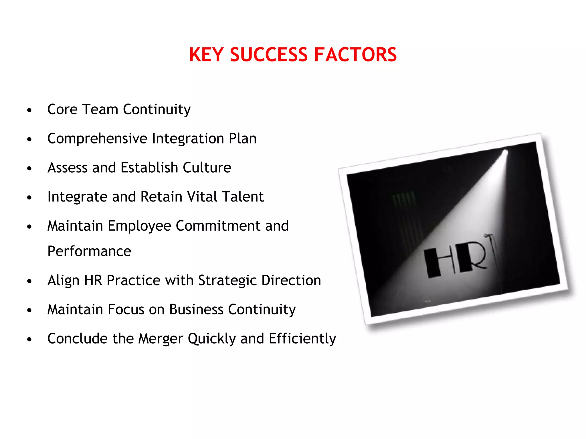 Merger integrated Organizations and HRM | PPT