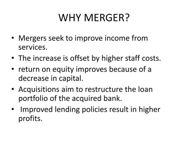 Merger of banks | PPTX