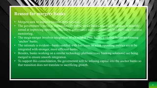 Merger of public sector banks in india | PPTX