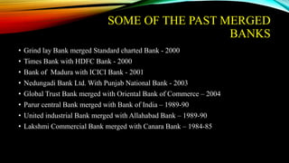 Merger of three bank bank of baroda, dena bank and vijya bank | PPTX