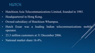 Merger of Vodafone and hutch | PPTX
