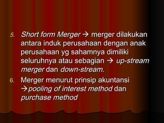 Merger (penggabungan perusahaan) | PPT