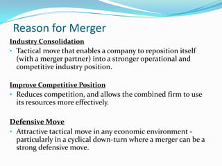 Merger ppt | PPTX