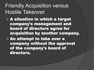 Growth through Mergers and Acquisition | PPTX
