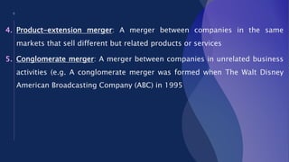 MERGERS | PPT