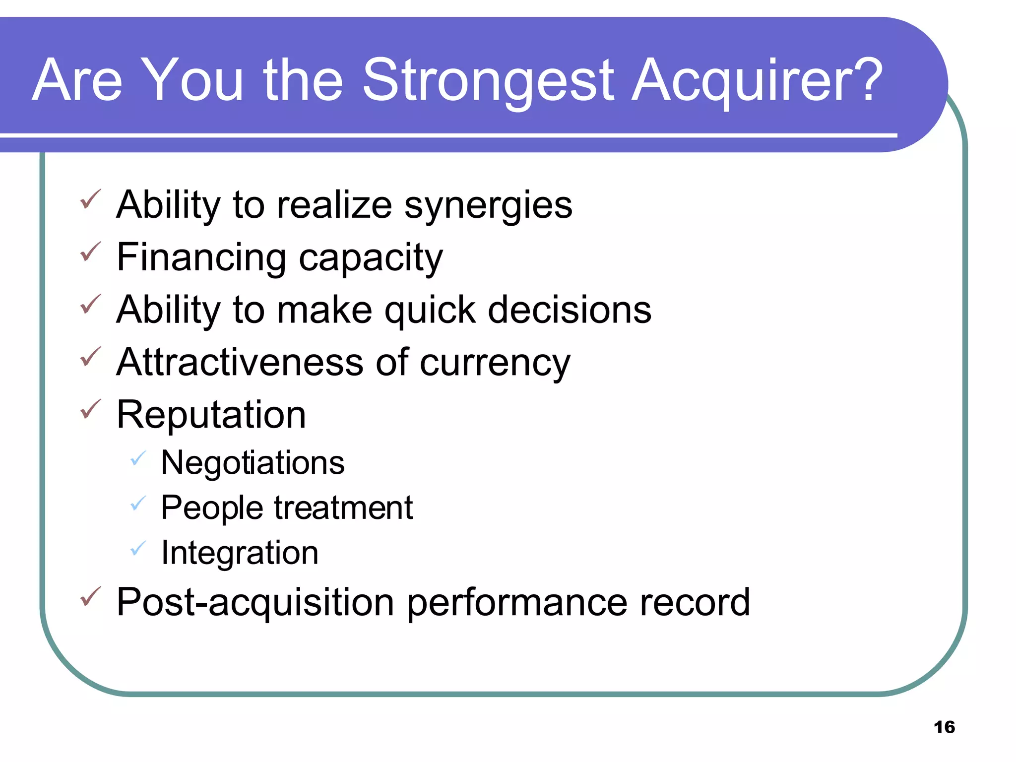 Mergers & Acquisitions | PPT