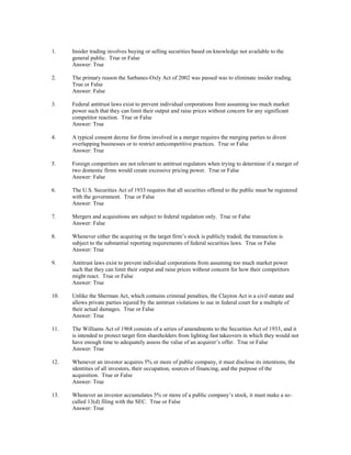 Mergers Acquisitions and Other Restructuring Activities 9th Edition ...