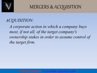 MERGERS & ACQUISITION - PPT.ppt PRESENTATION | PPTX