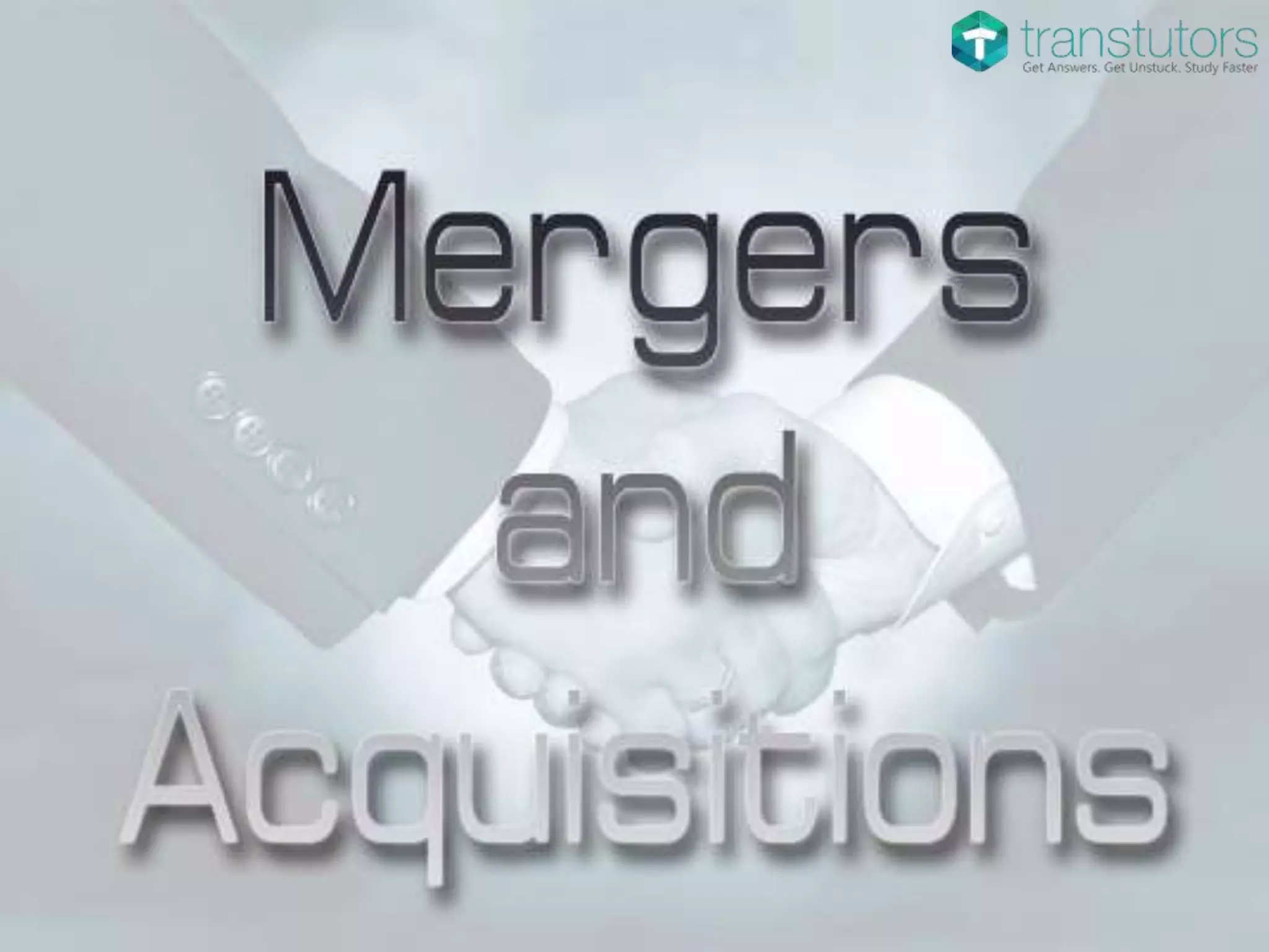 Mergers & Acquisitions | Finance | PPTX