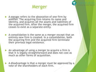 Mergers & Acquisitions | Finance | PPTX