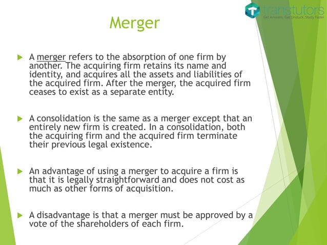Mergers & Acquisitions | Finance | PPT