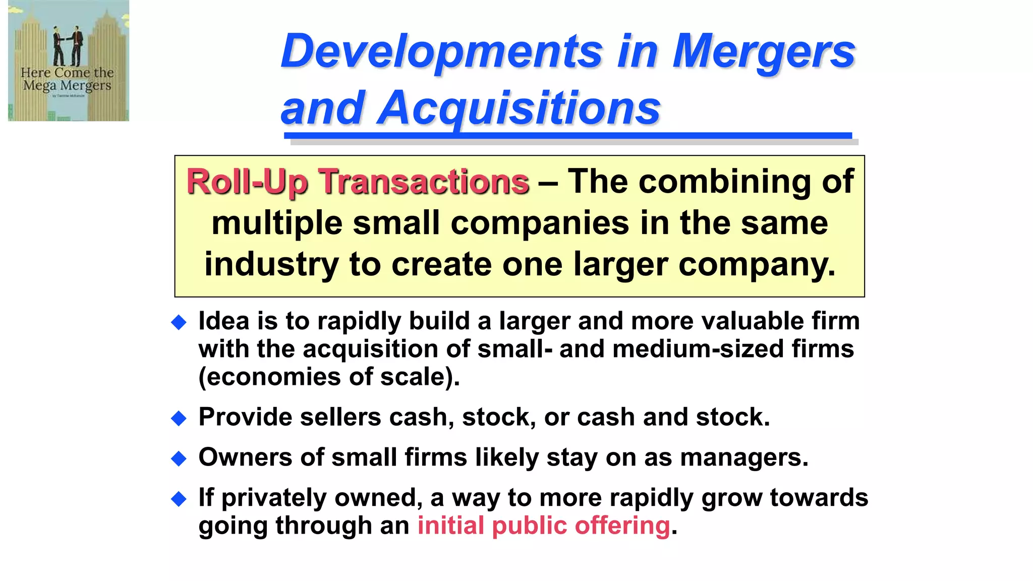 Mergers, acquisitions and other forms of corporate restructuring in ...