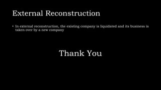Mergers, acquisitions and restructuring | PPTX
