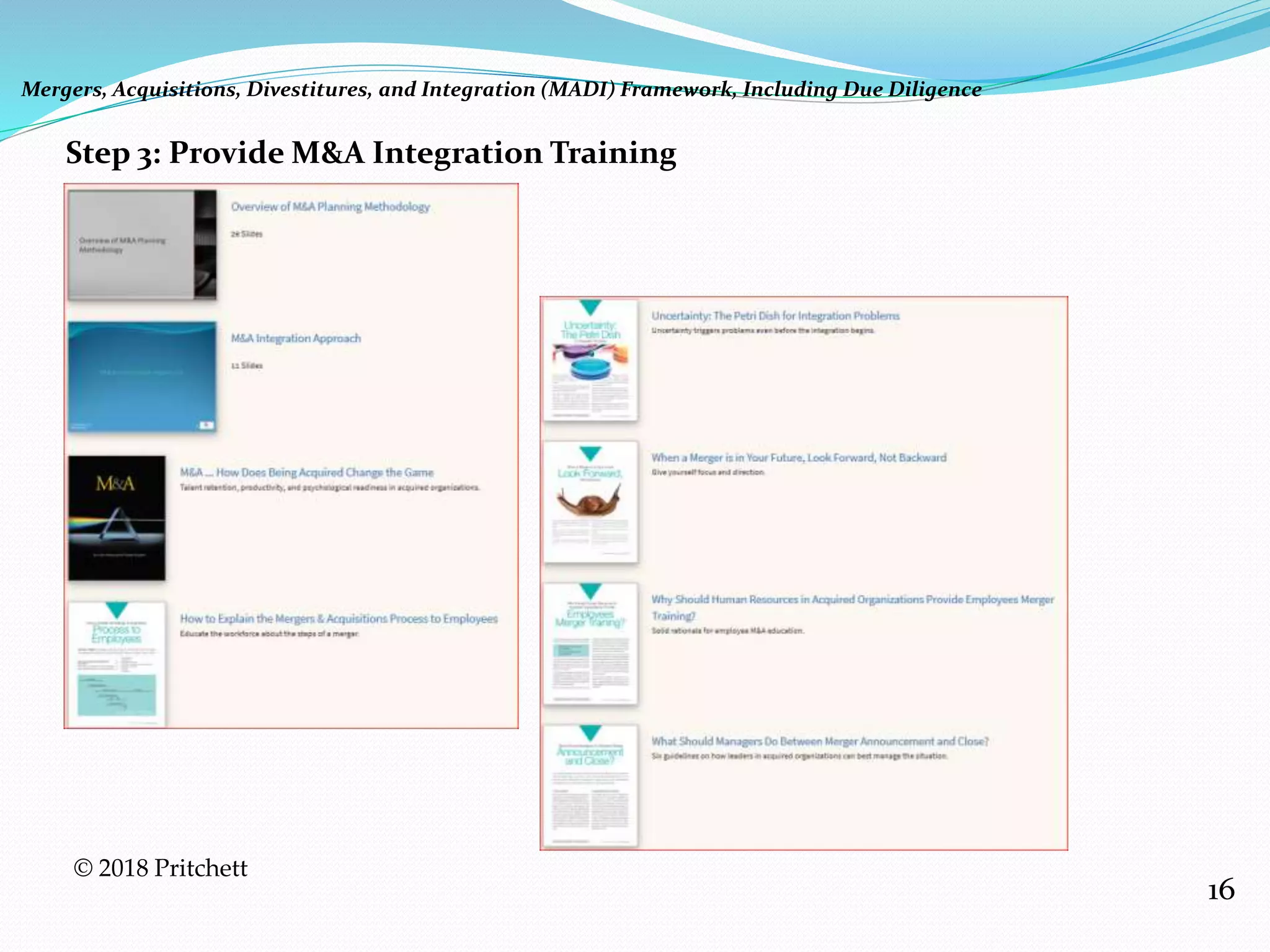 Mergers Acquisitions Divestitures Integration Framework (M&A) (MADI) | PPT