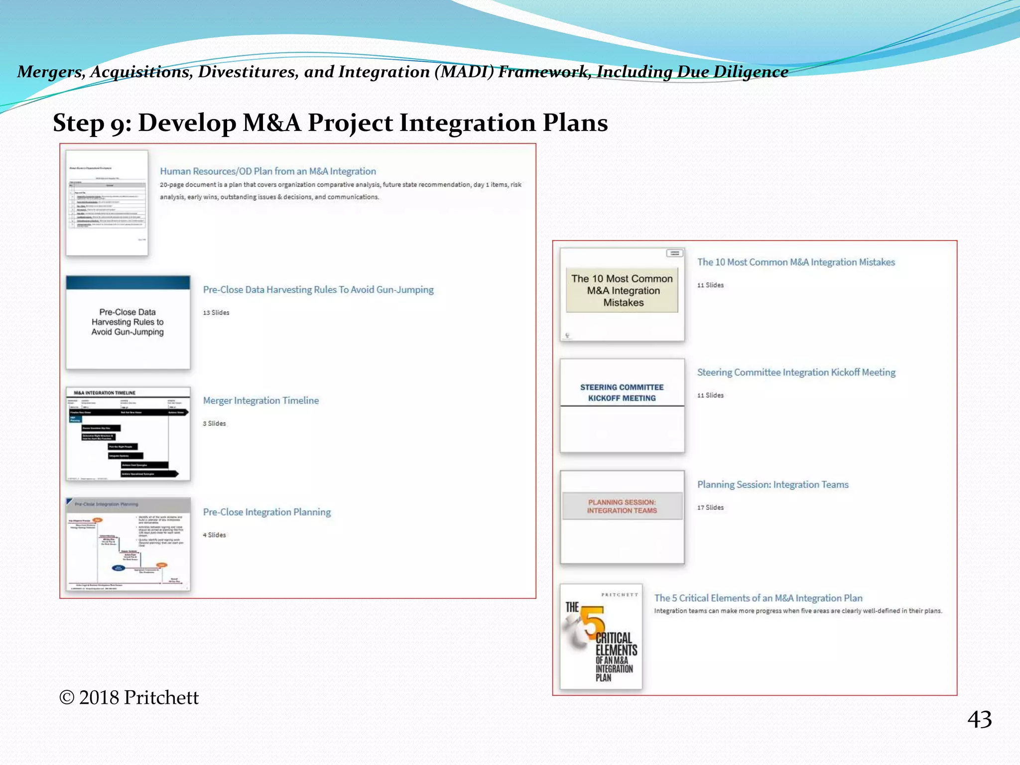 Mergers Acquisitions Divestitures Integration Framework (M&A) (MADI) | PPTX
