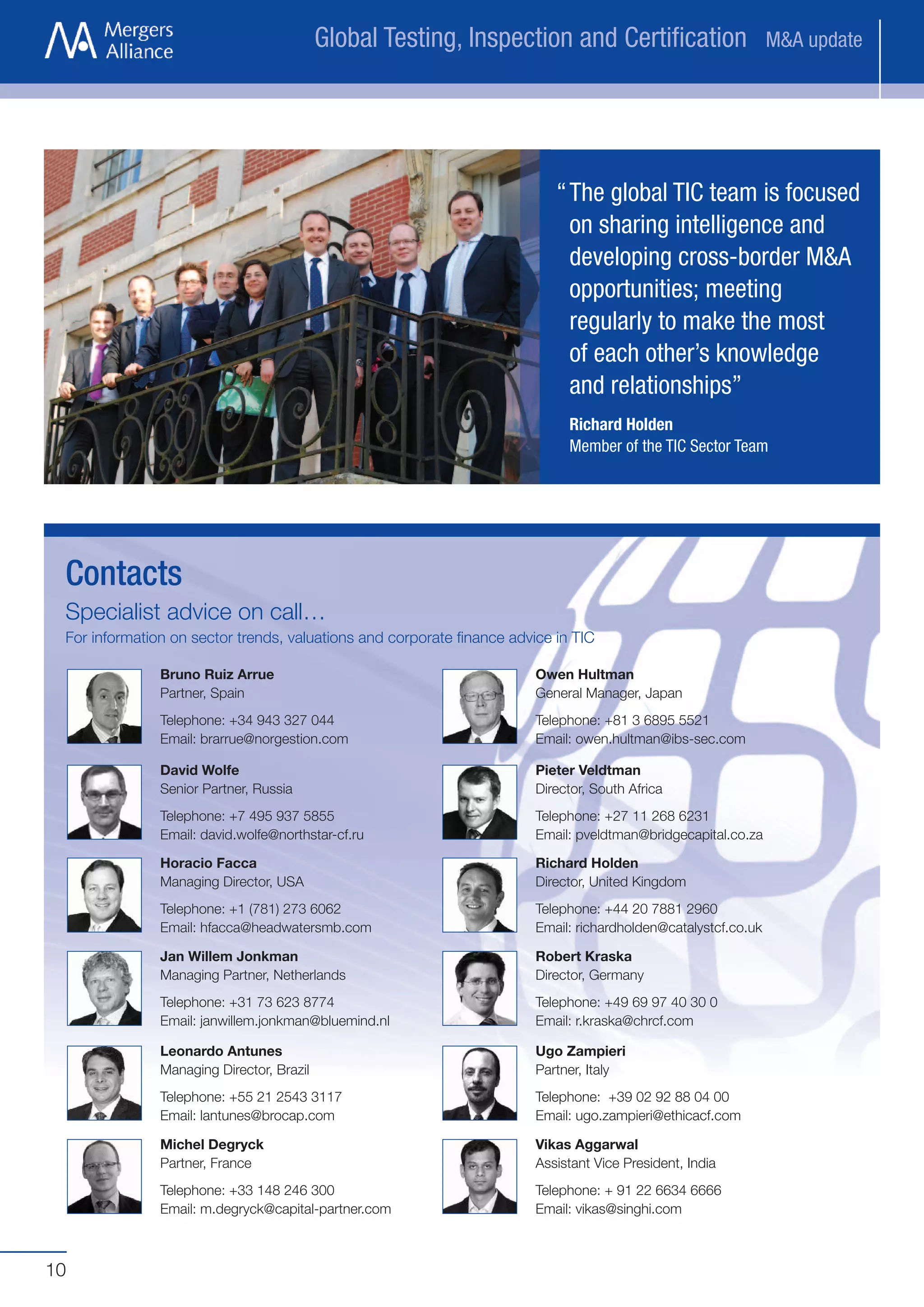 Mergers Alliance Tic Report | PDF