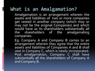 Mergers & amalgamations | PPTX