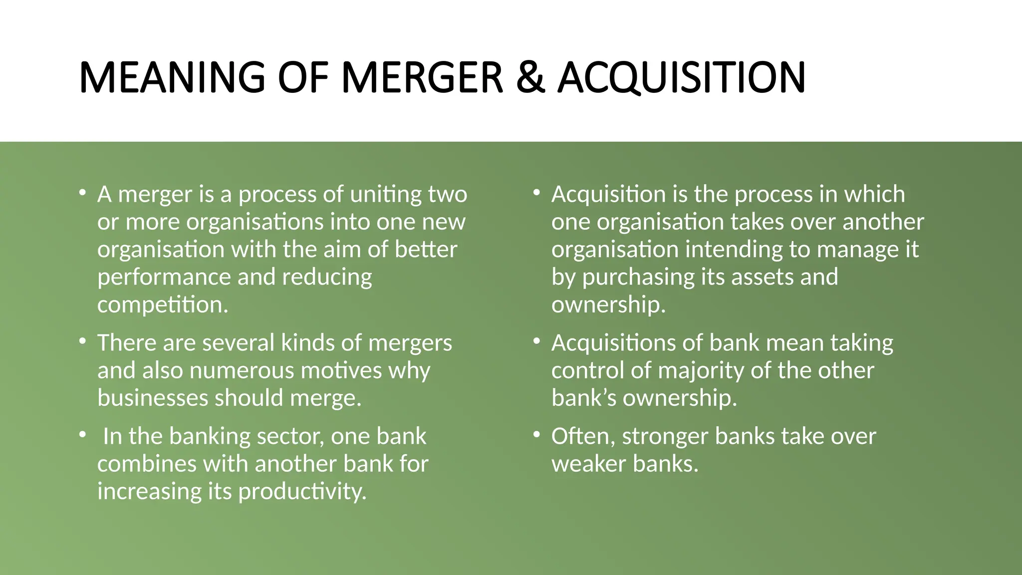 MERGERS AND ACQUSITIONS OF BANKS IN INDIA.pptx