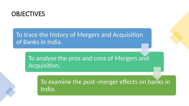 MERGERS AND ACQUSITIONS OF BANKS IN INDIA.pptx | Mergers and Acquisitions | Business Banking ...