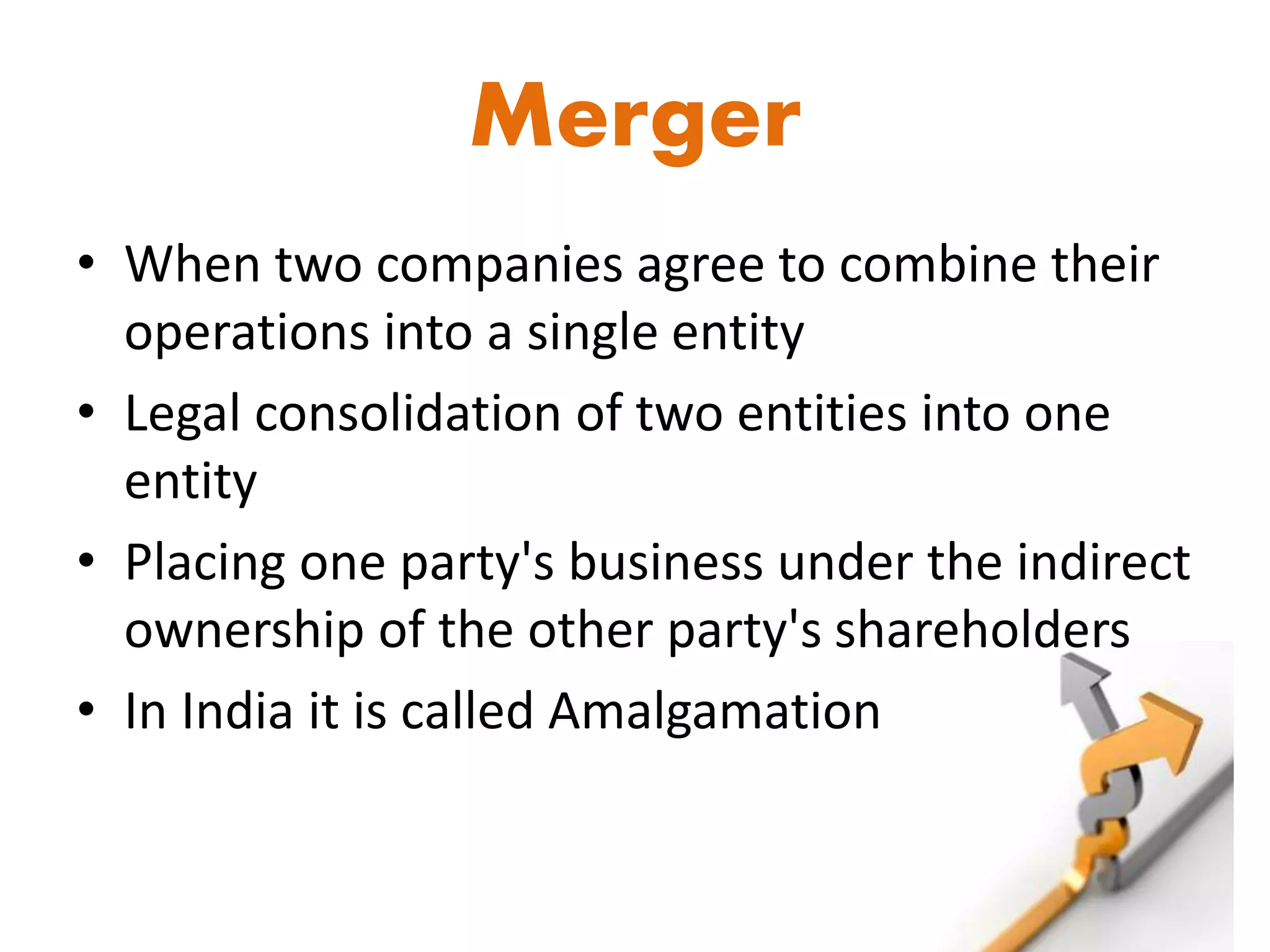 Mergers and acquisitions | PPTX