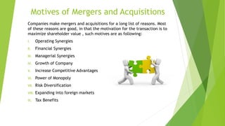 Mergers and acquisitions | PPT