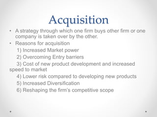 Mergers and acquisitions | PPTX