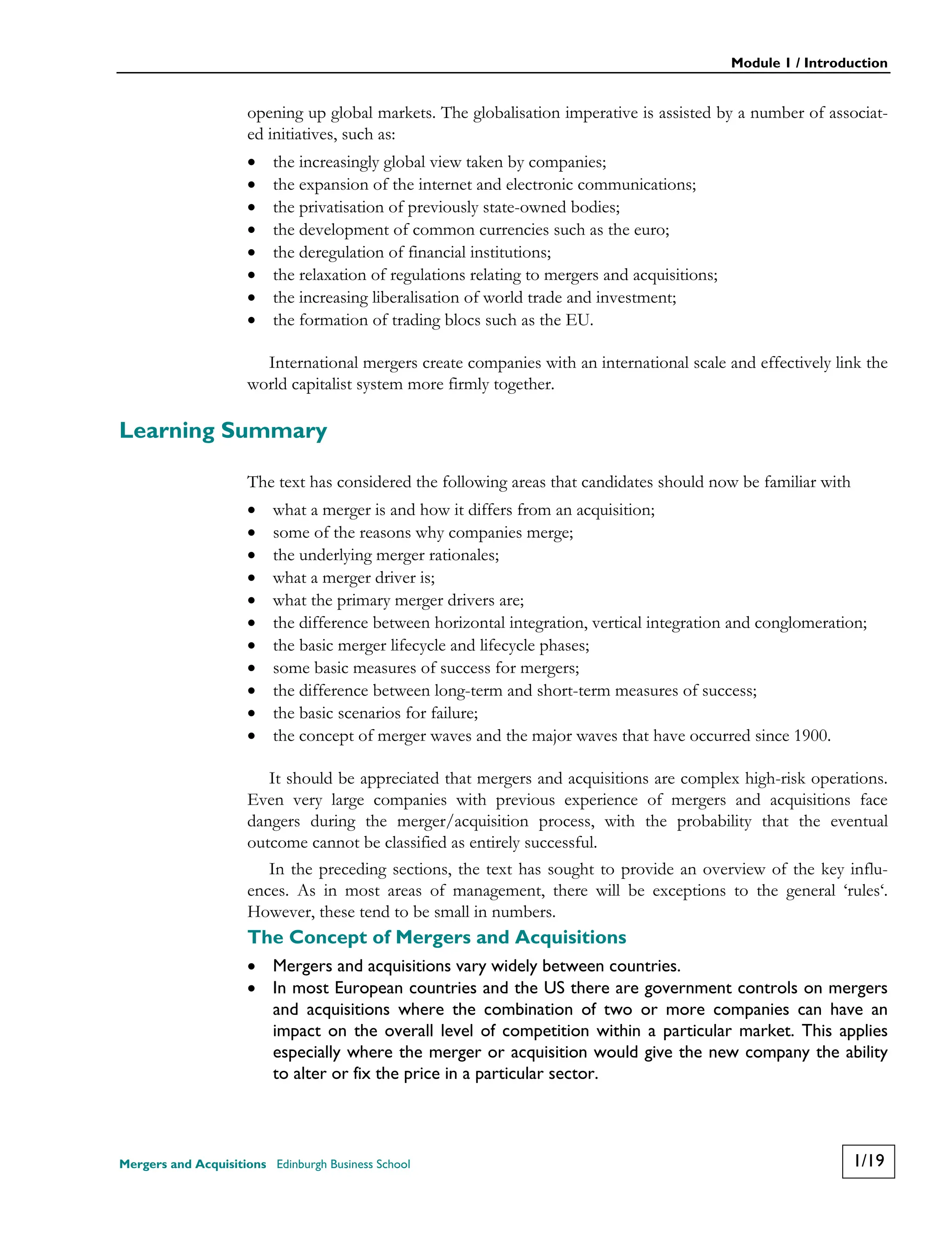 Mergers and Acquisitions by profesor Alex | PDF