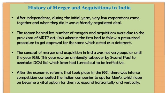 Recent Examples Of Mergers And Acquisitions In India – HNPOMS