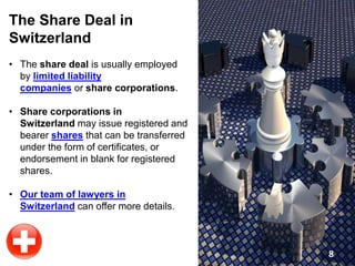 Mergers and Acquisitions in Switzerland | PPT