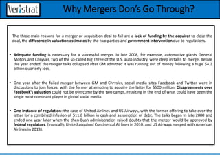 Mergers and acquisitions framework | Veristrat Inc. | PDF