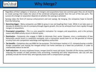 Mergers and acquisitions framework | Veristrat Inc. | PDF | Mergers and Acquisitions | Business ...
