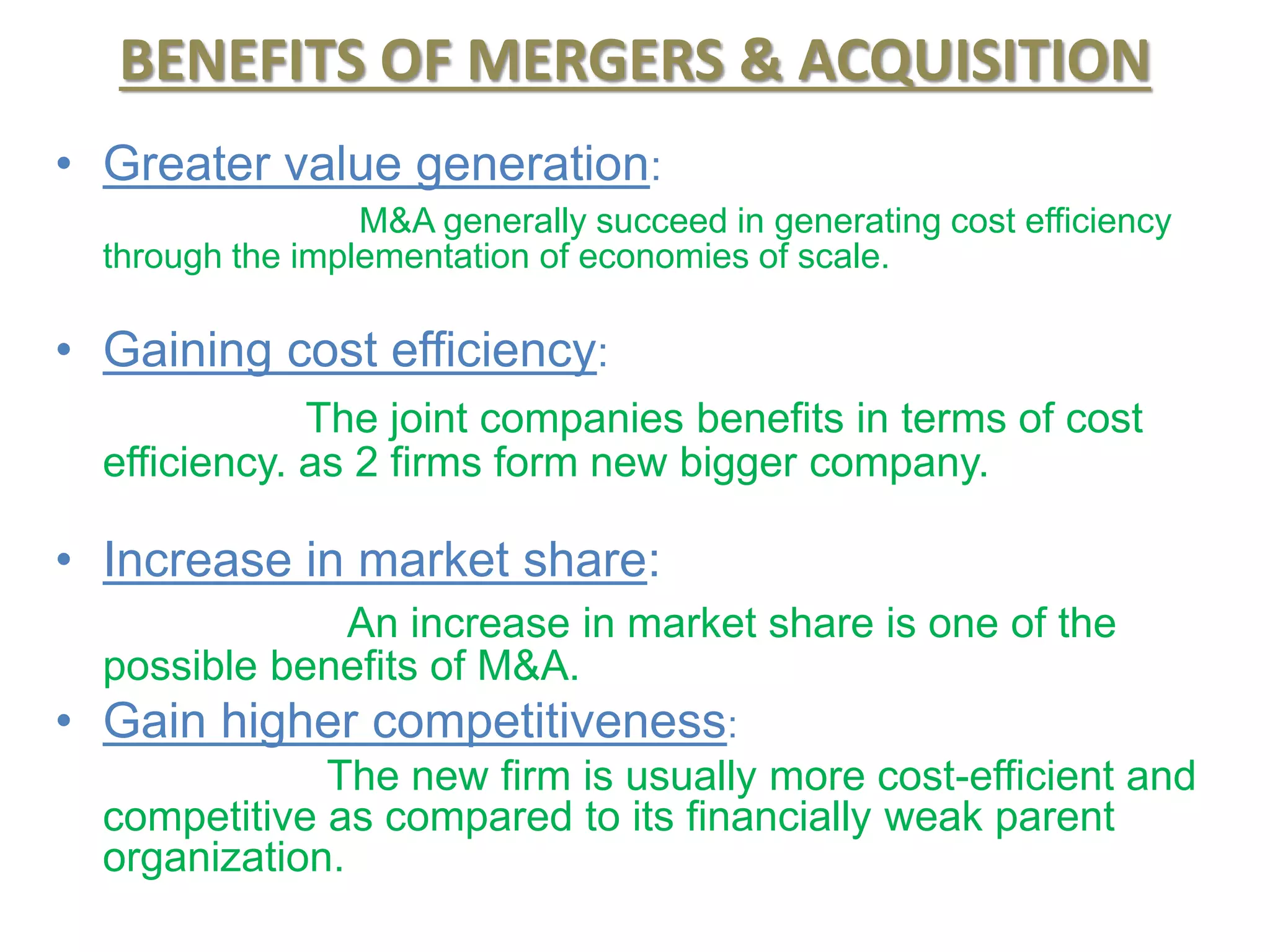 Mergers and acquisition ppt | PPTX