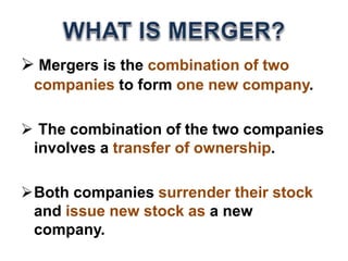 Mergers and acquisition ppt | PPTX