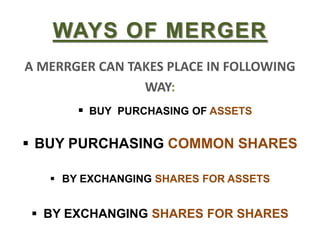Mergers and acquisition ppt | PPTX