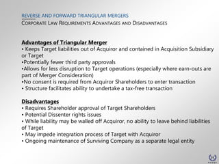 Reverse and Forward Triangular Mergers | PPT