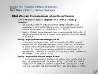 Reverse and Forward Triangular Mergers | PPT