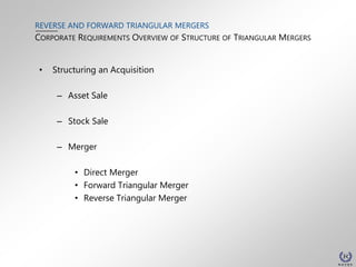 Reverse and Forward Triangular Mergers | PPT