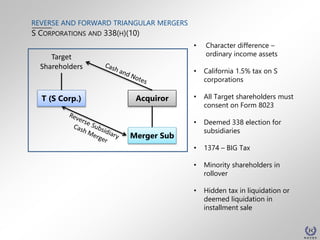 Reverse and Forward Triangular Mergers | PPT