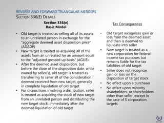Reverse and Forward Triangular Mergers | PPT