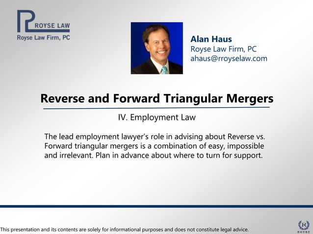 Reverse and Forward Triangular Mergers | PPT