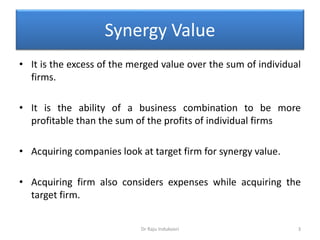 Merger Synergies | PPTX