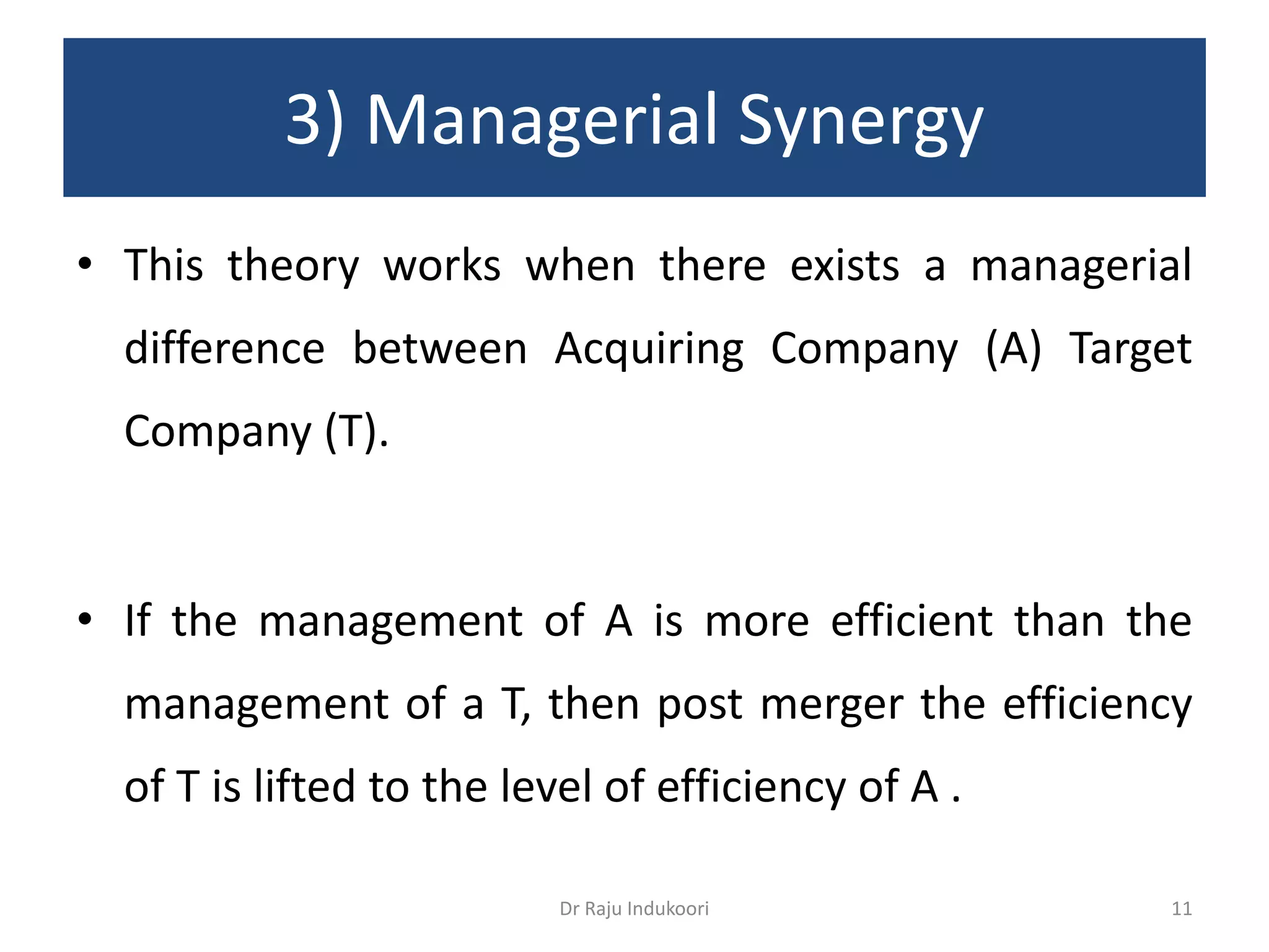 Merger theories | PPTX